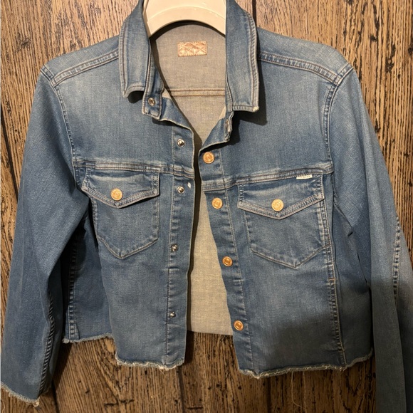 MOTHER | Jackets & Coats | Mother Light Blue Jean Jacket Womens Med ...